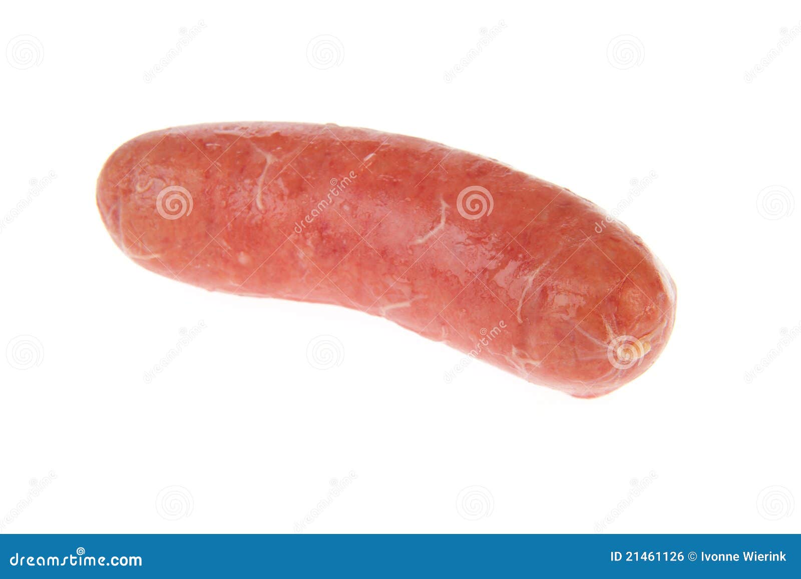 Één worst stock foto. Image of voedsel, studio, één, enkelvoudig - 21461126
