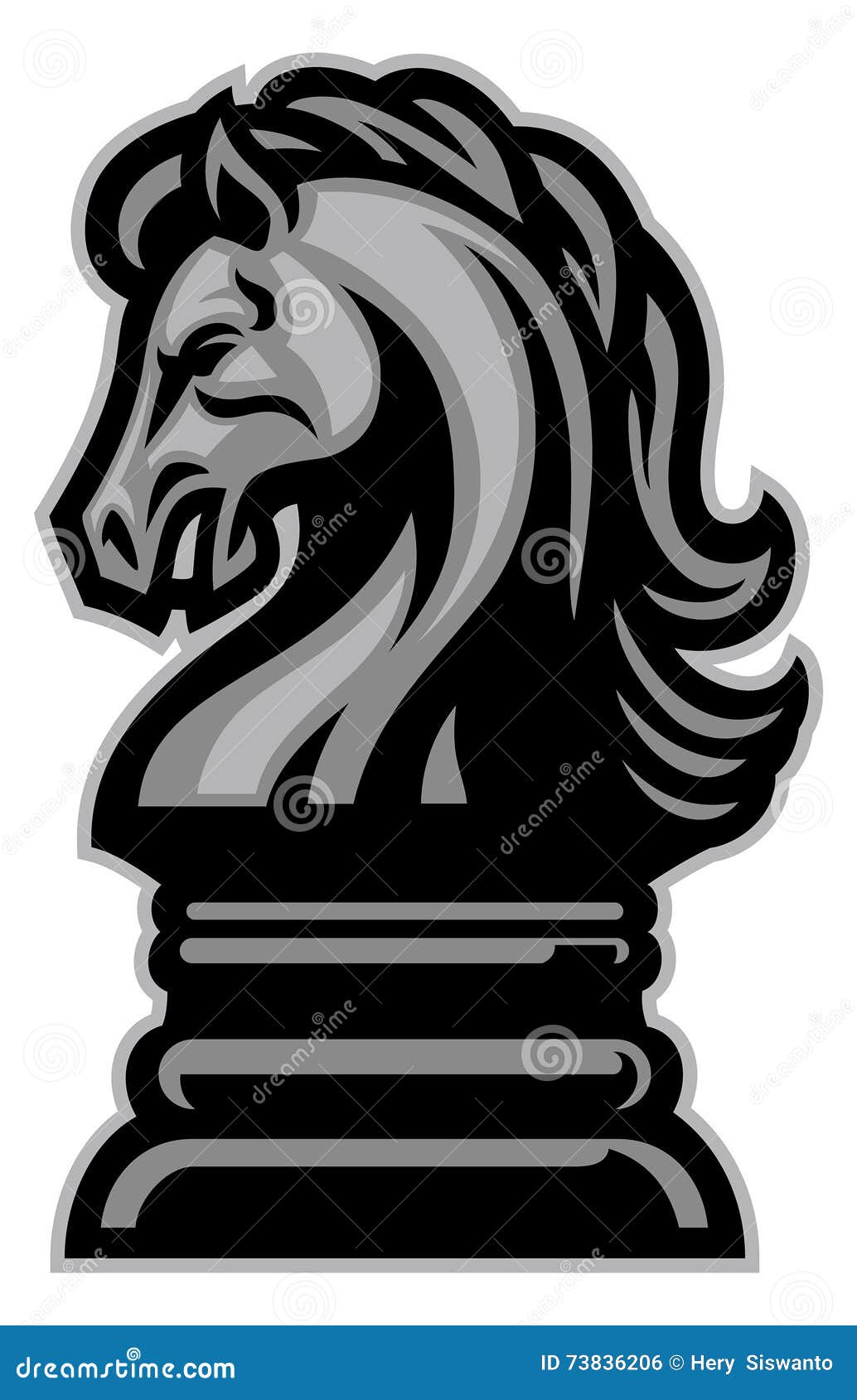 Échecs De Cheval De Chevalier Illustration de Vecteur - Illustration du ...