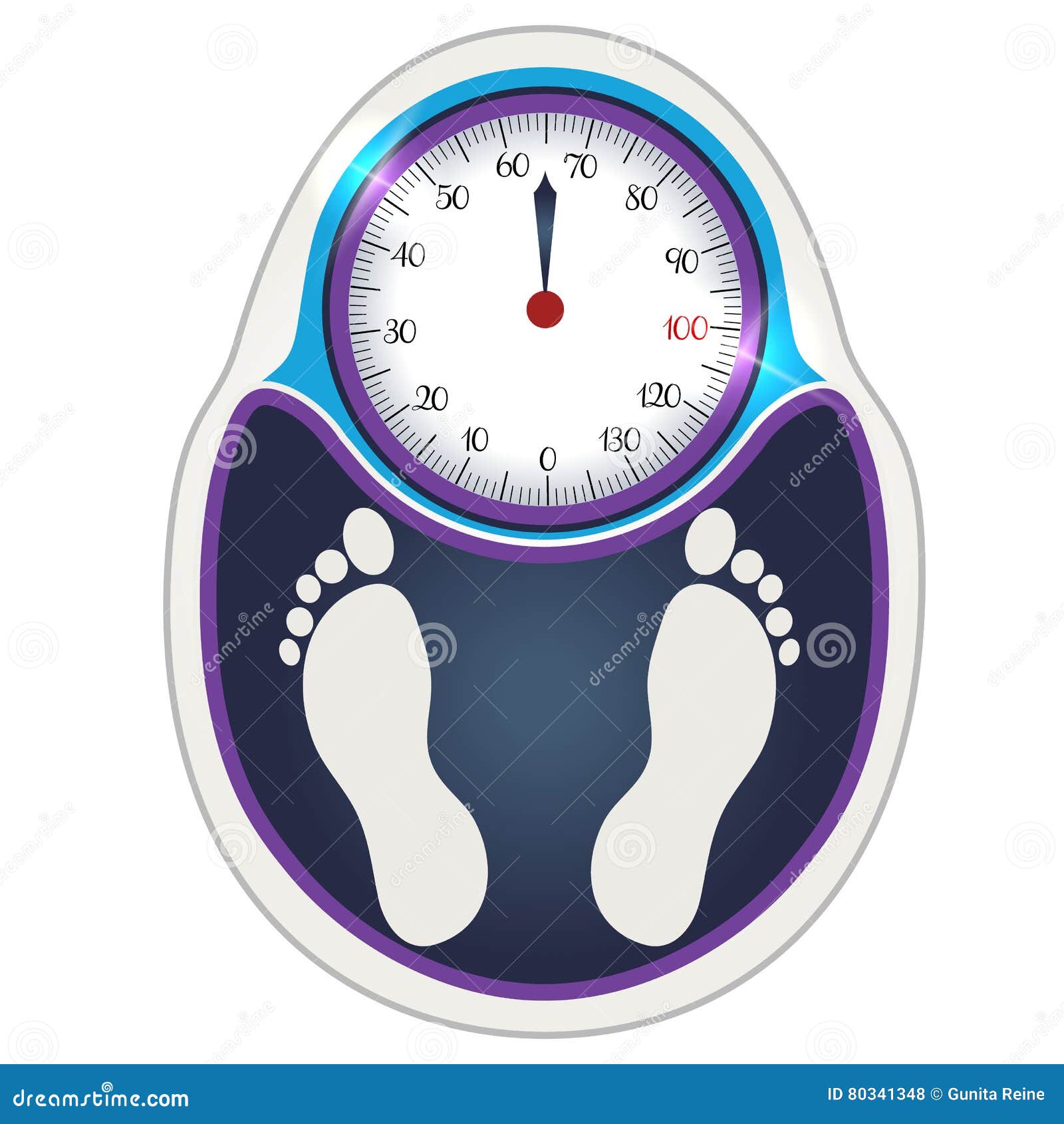 Échelle de poids illustration de vecteur. Illustration du empreinte ...