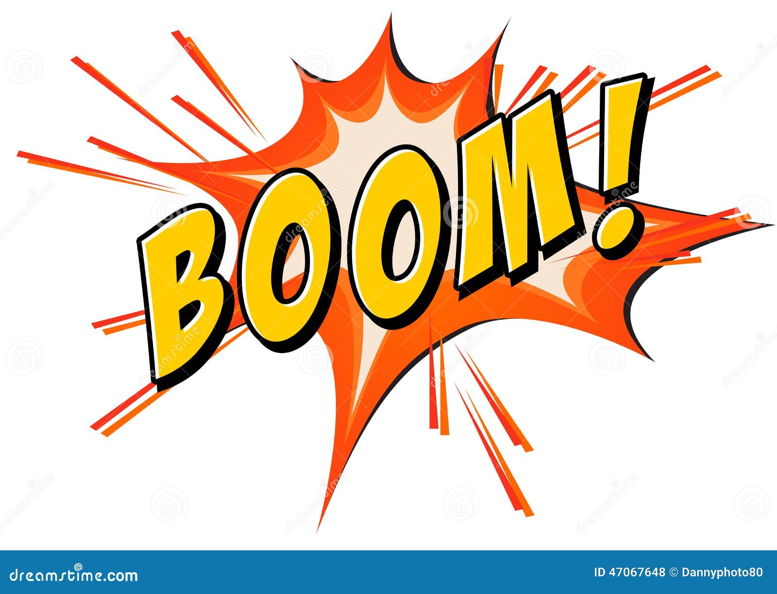 Éclair De Boom Sur Le Blanc Illustration de Vecteur - Illustration du ...