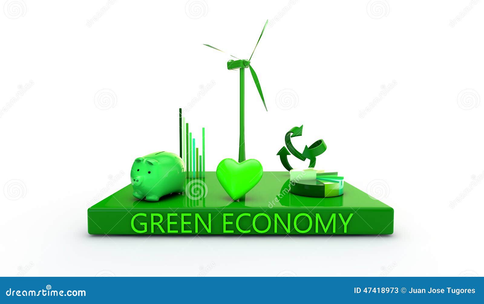 Économie verte illustration stock. Illustration du écologie - 47418973