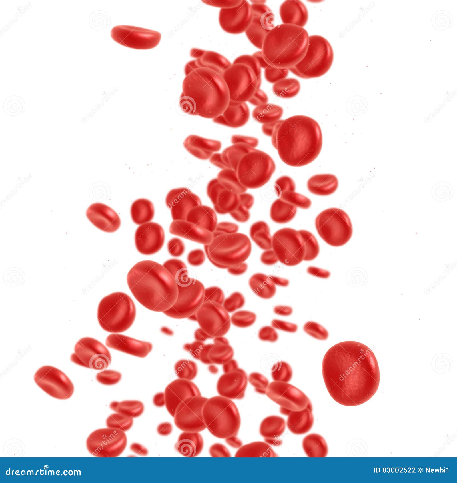 Écoulement De Globule Rouge Illustration Stock - Illustration du ...