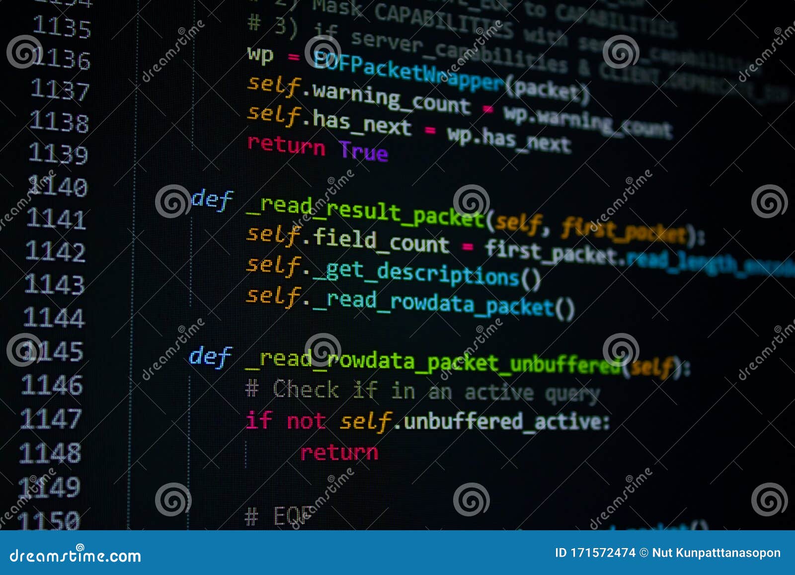 écran De Code. Code De Programmation. écriture Du Script. Programmeur ...