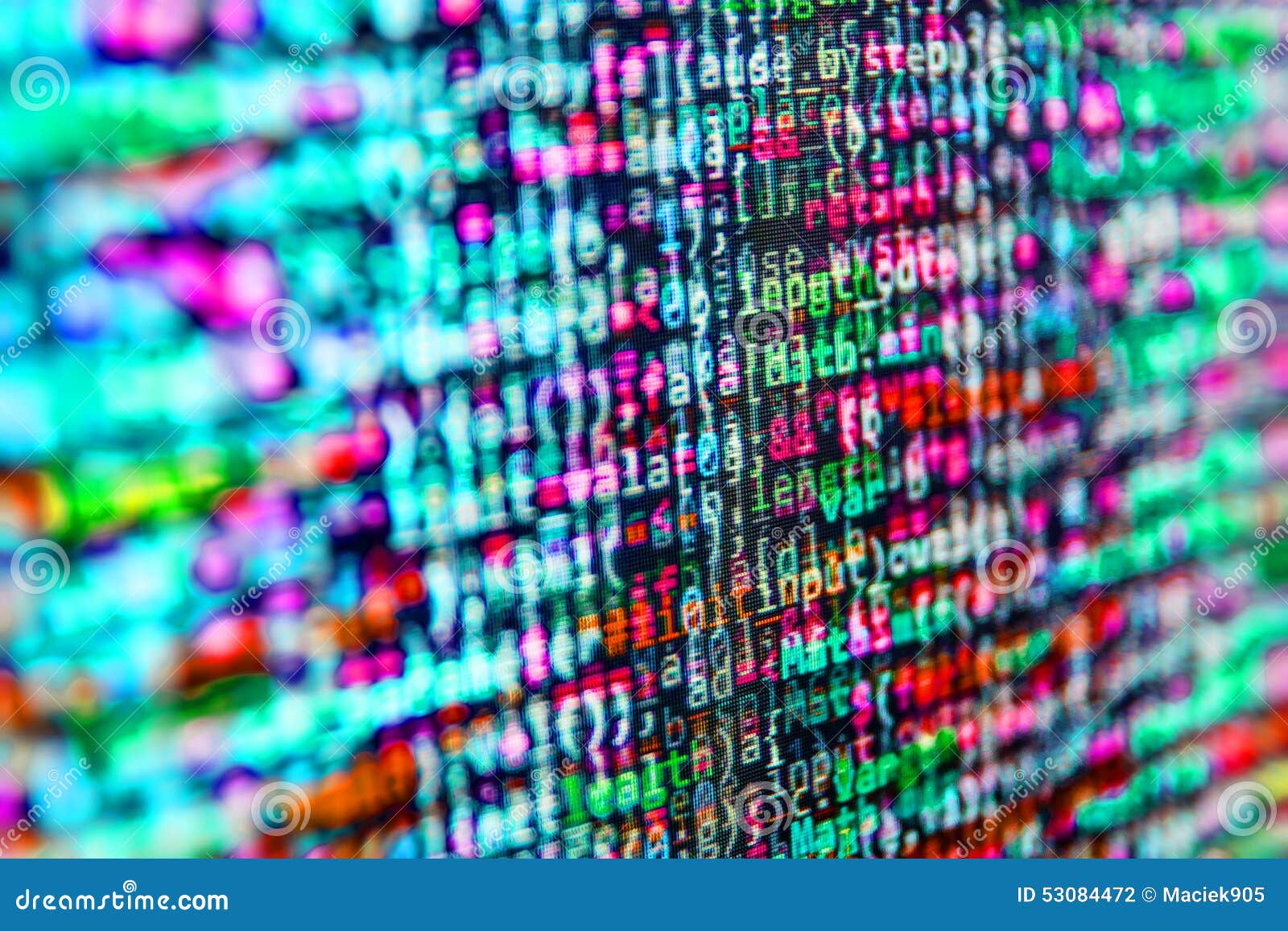 Écran De Programmation De Code Source De Codage Photo stock - Image du ...