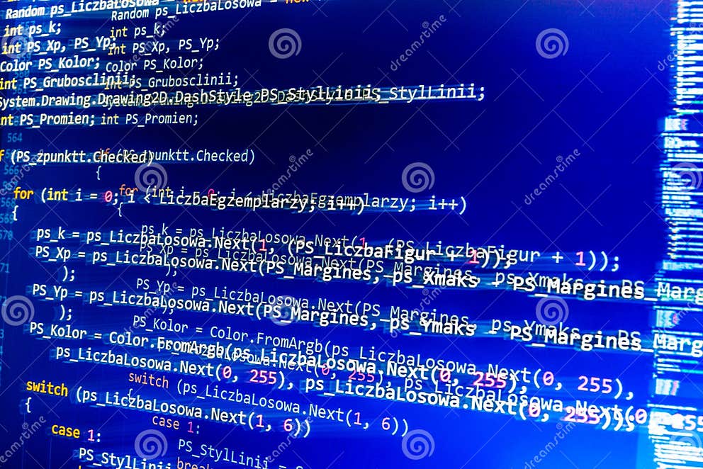 Écran De Programmation De Code Source De Codage Illustration Stock ...