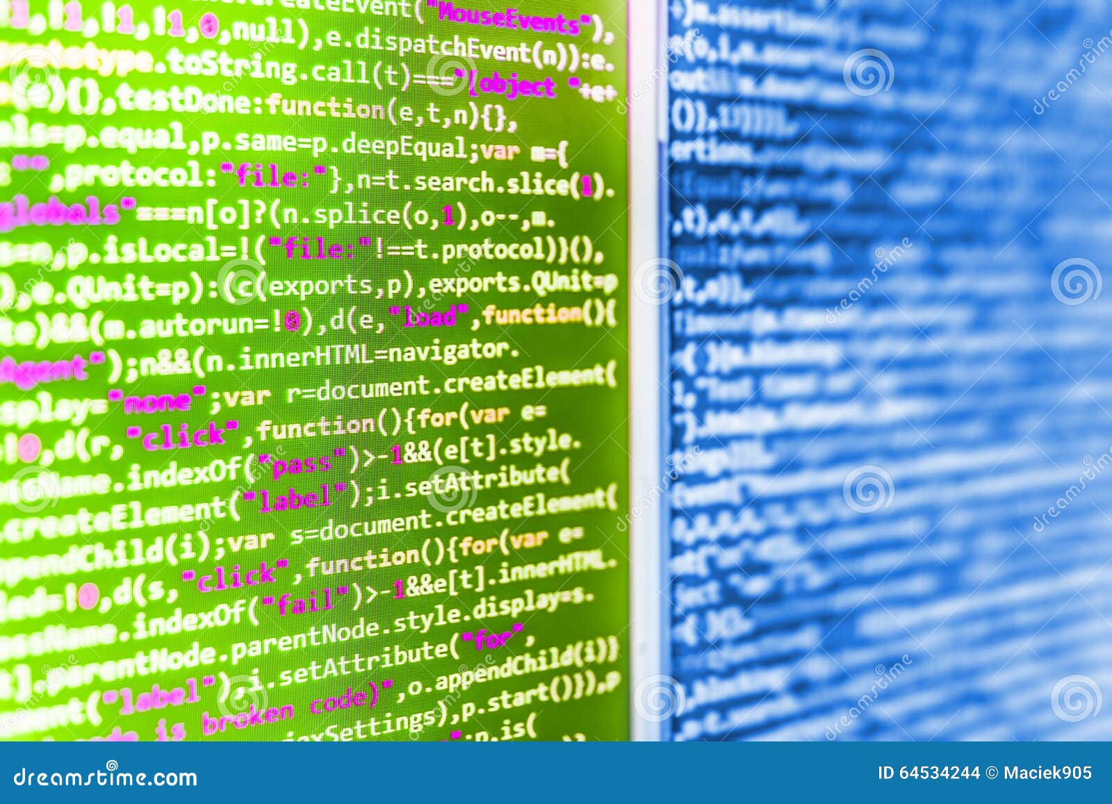 Écran De Programmation De Code Source De Codage Illustration Stock ...