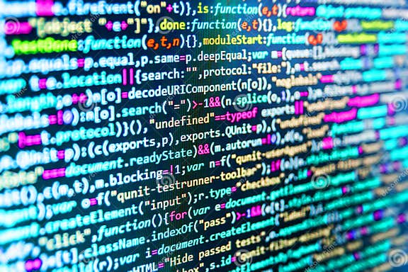 Écran De Programmation De Code Source De Codage Photo stock - Image du ...