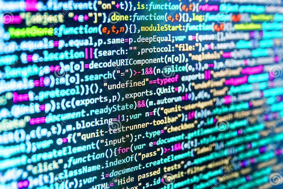 Écran De Programmation De Code Source De Codage Photo stock - Image du ...
