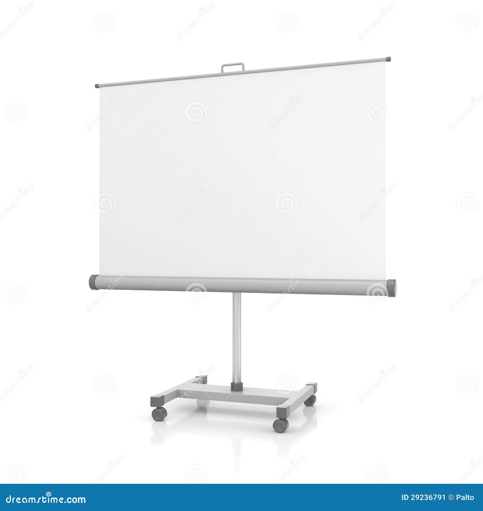 Écran Ou Tableau Blanc De Projection Illustration Stock - Illustration ...