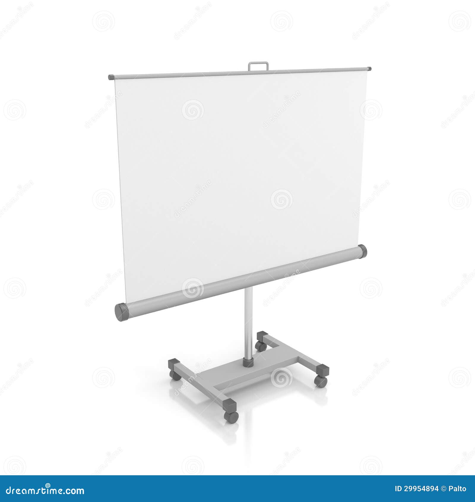 Écran Ou Tableau Blanc De Projection Illustration Stock - Illustration ...