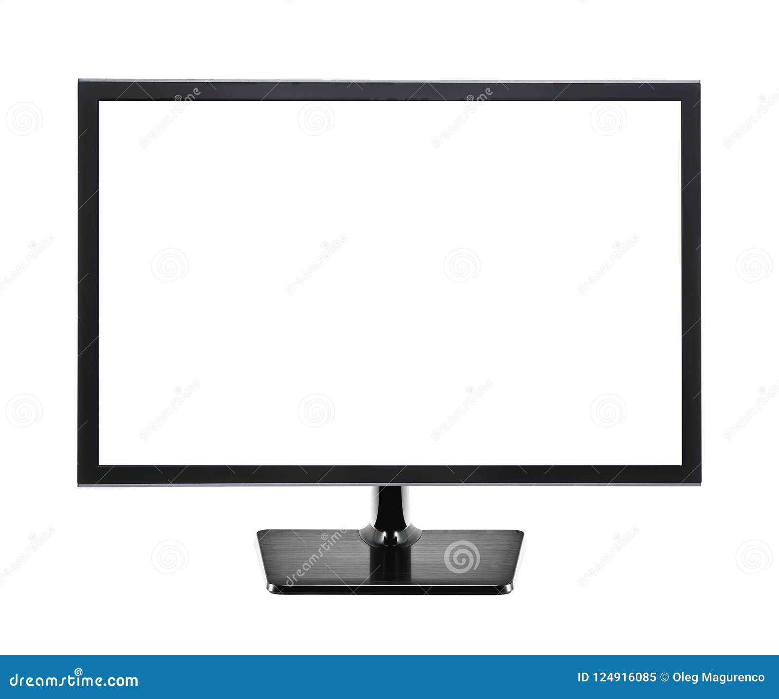 Écran Plat De TV D'isolement Sur Le Blanc Image stock - Image du ...