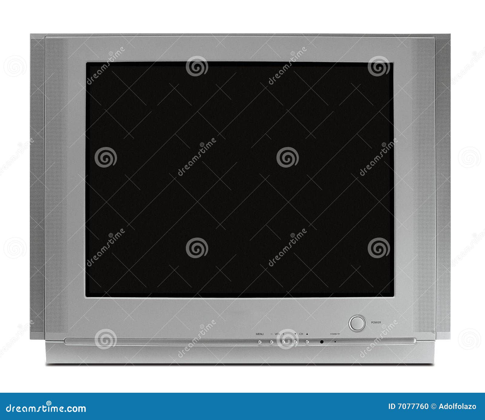 Écran plat TV photo stock. Image du définition, isolement - 7077760