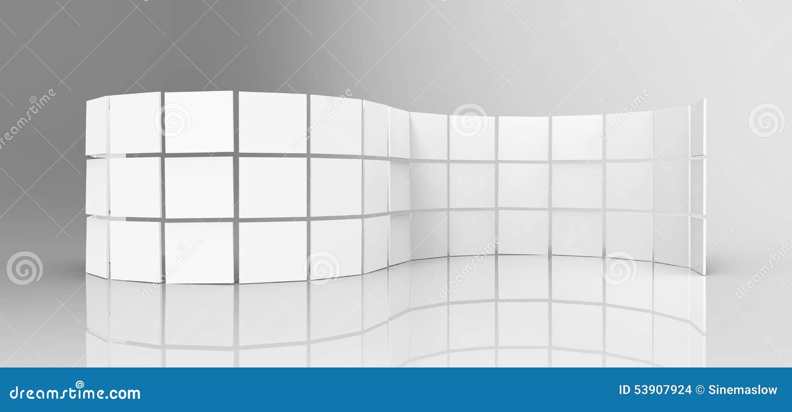 Écrans blancs illustration stock. Illustration du abstrait - 53907924