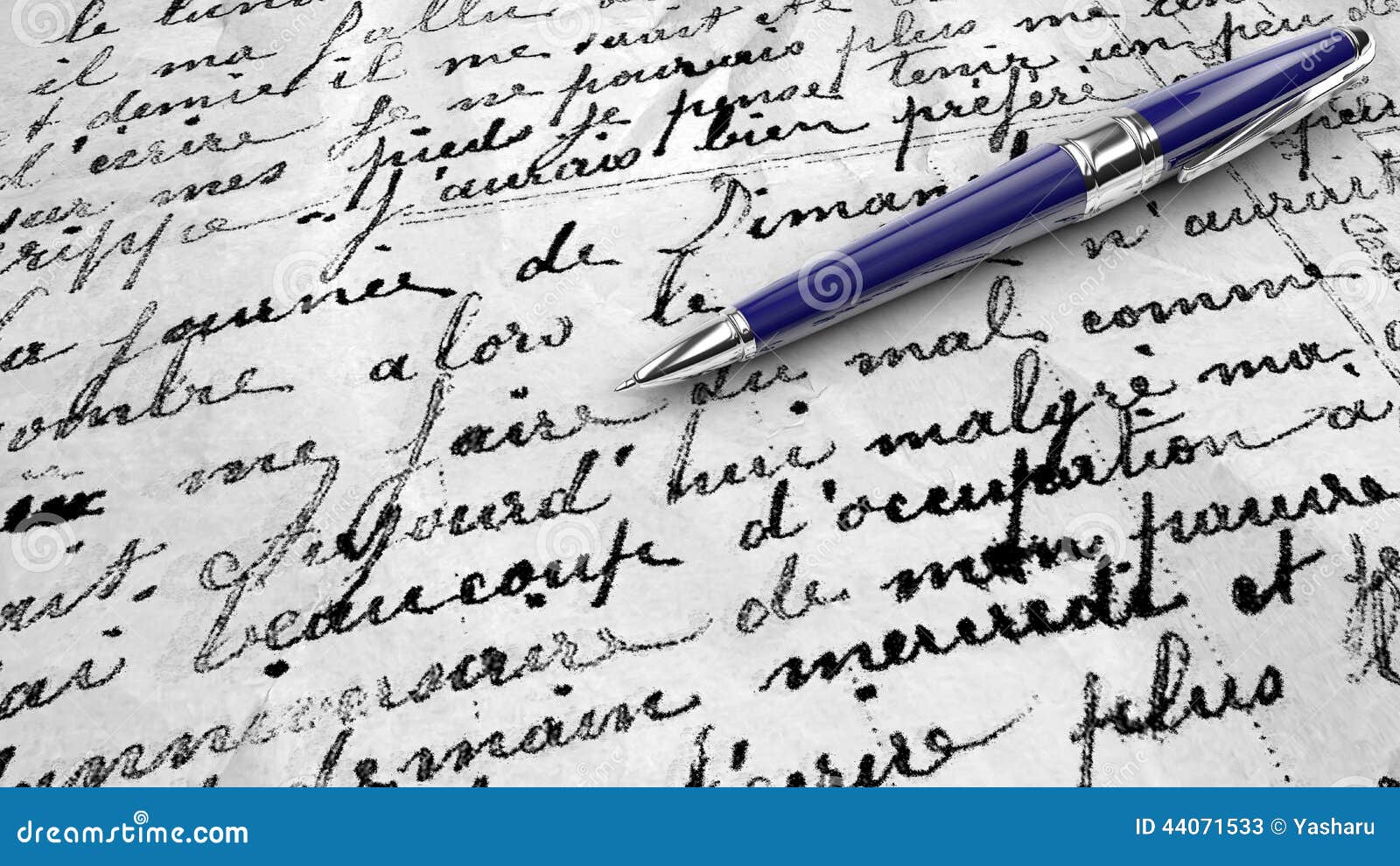 Écriture classique illustration stock. Illustration du papier - 44071533