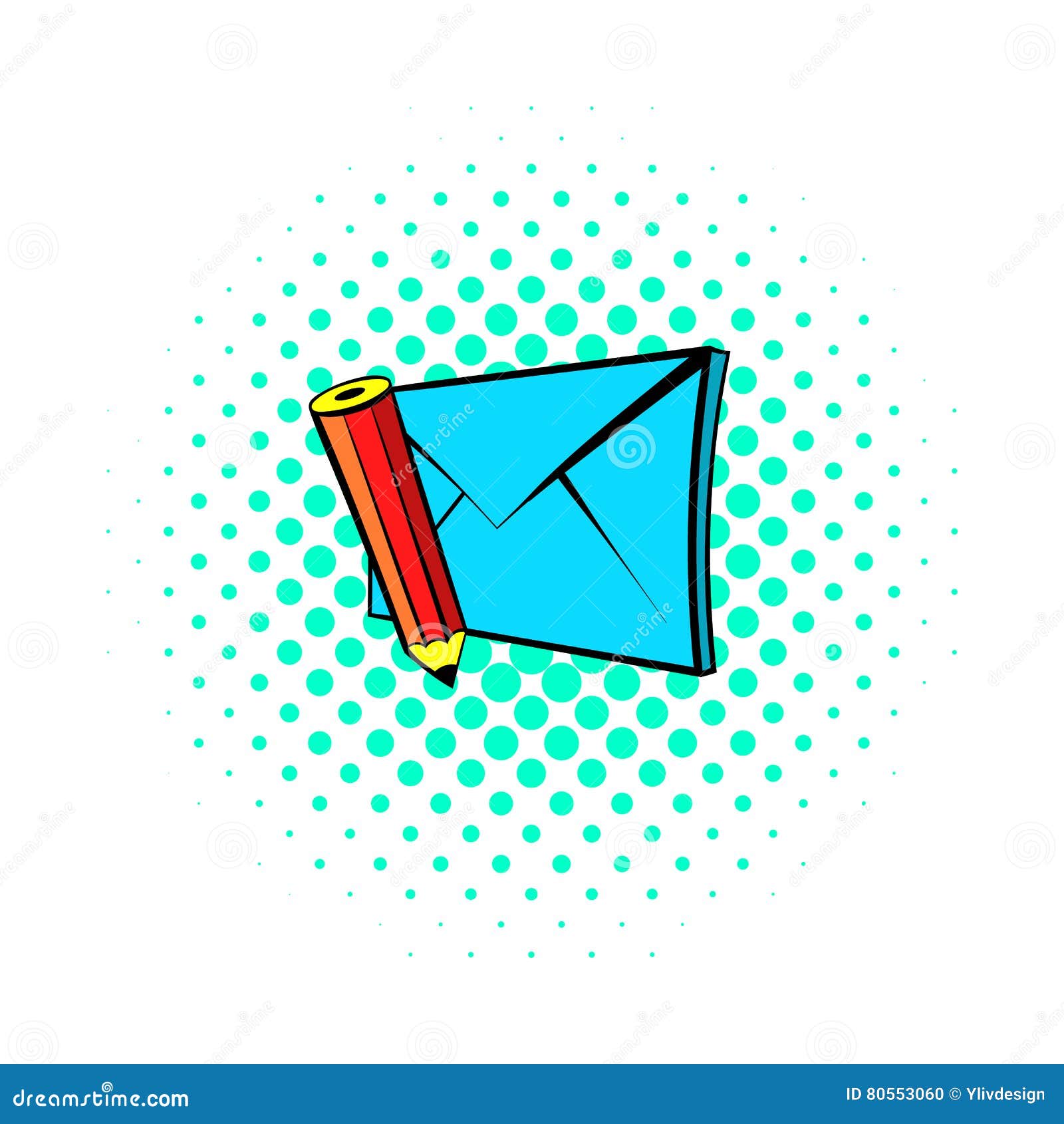 Écrivez L'icône D'email, Style De Bruit-art Illustration de Vecteur ...