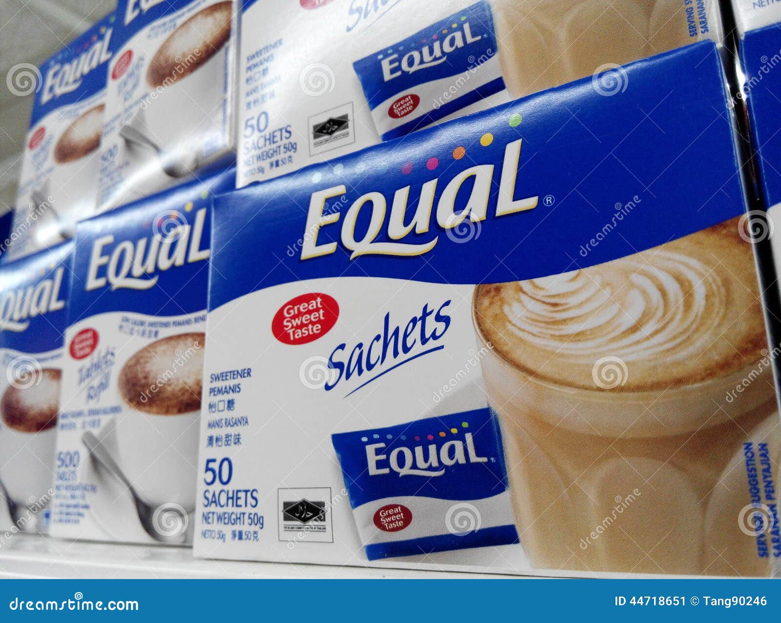 Édulcorants égaux photo éditorial. Image du dextrose - 44718651