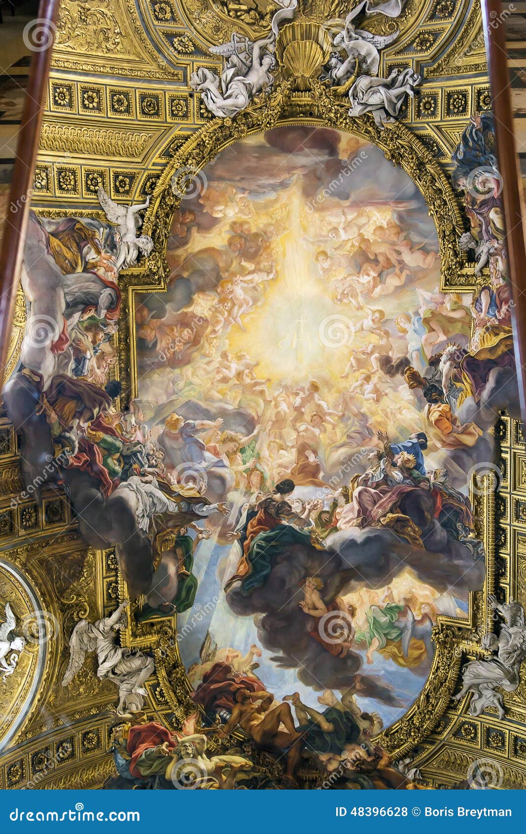 Église du Gesu, Rome photo stock éditorial. Image du baroque - 48396628