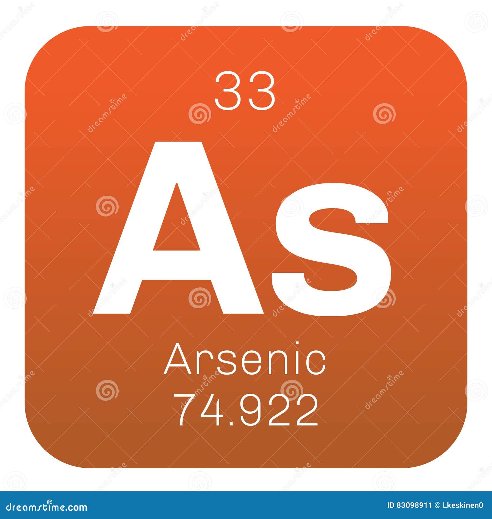 Élément chimique arsenical illustration de vecteur. Illustration du ...