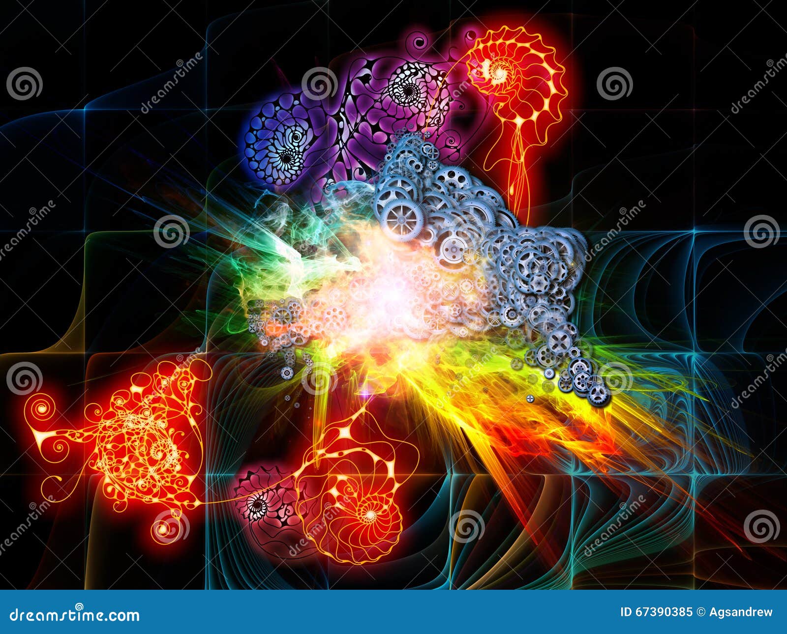Éléments De La Visualisation De Maths Illustration Stock - Illustration ...