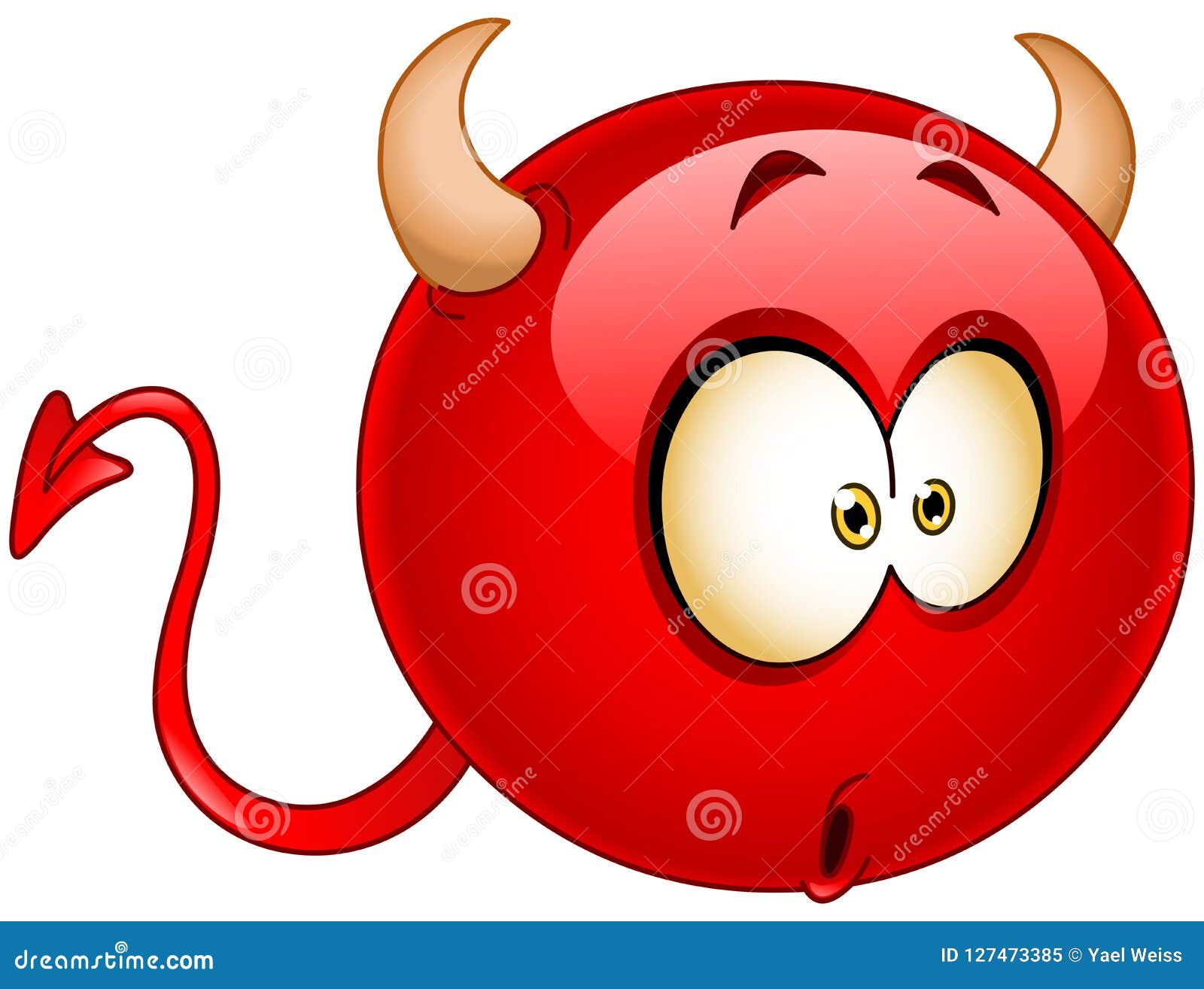 Émoticône De Diable De Merveille Illustration de Vecteur - Illustration ...