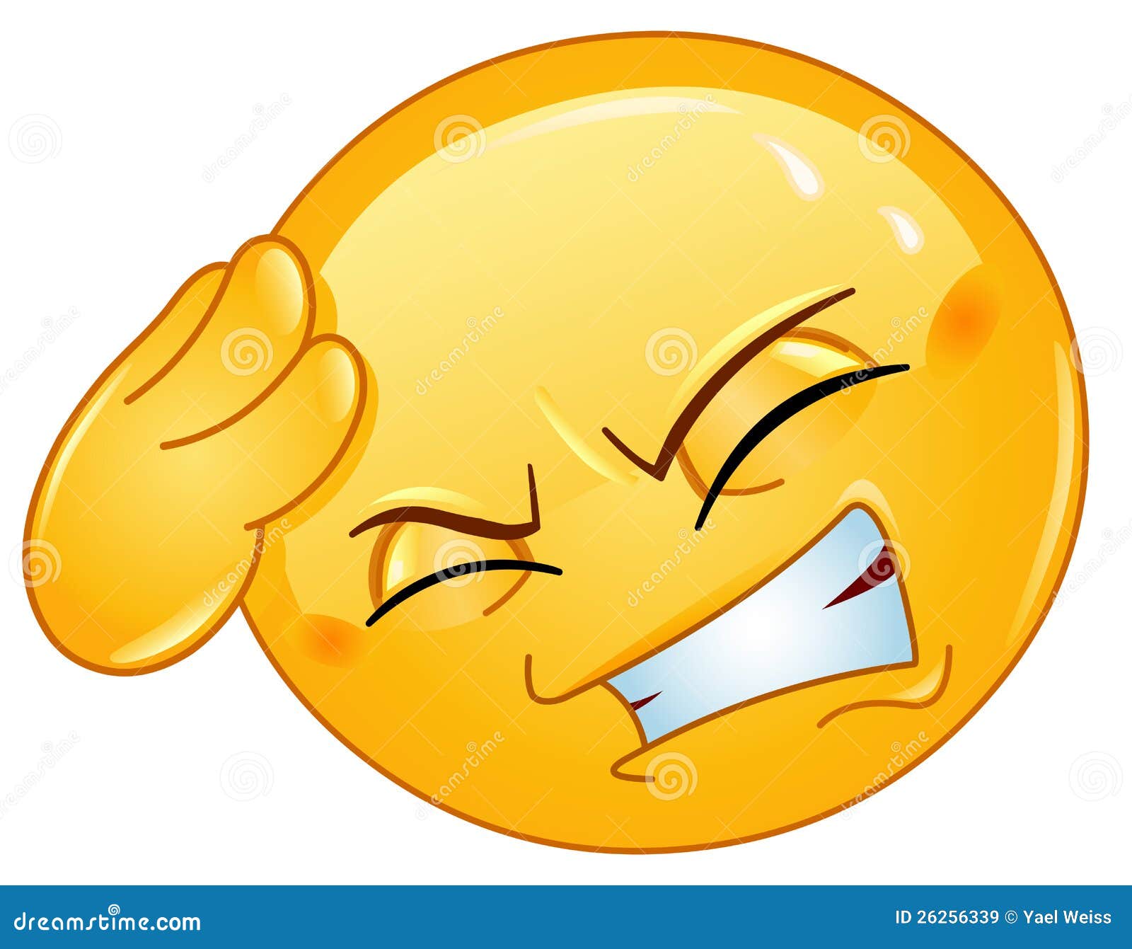 Émoticône de mal de tête illustration de vecteur. Illustration du ...