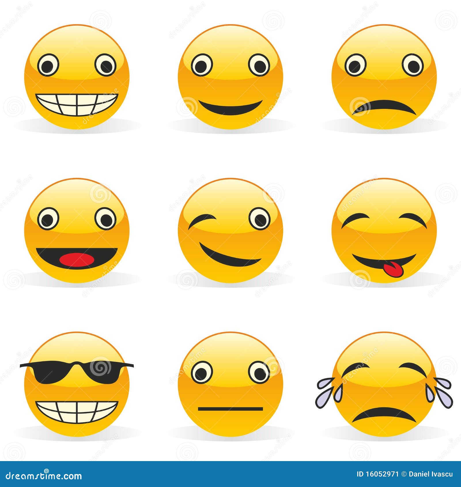 Émoticônes illustration de vecteur. Illustration du regarder - 16052971