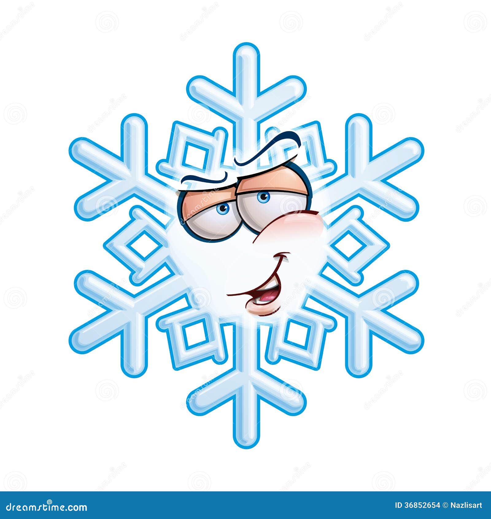 Émoticône De Flocon De Neige - Hé Vous Illustration Stock ...