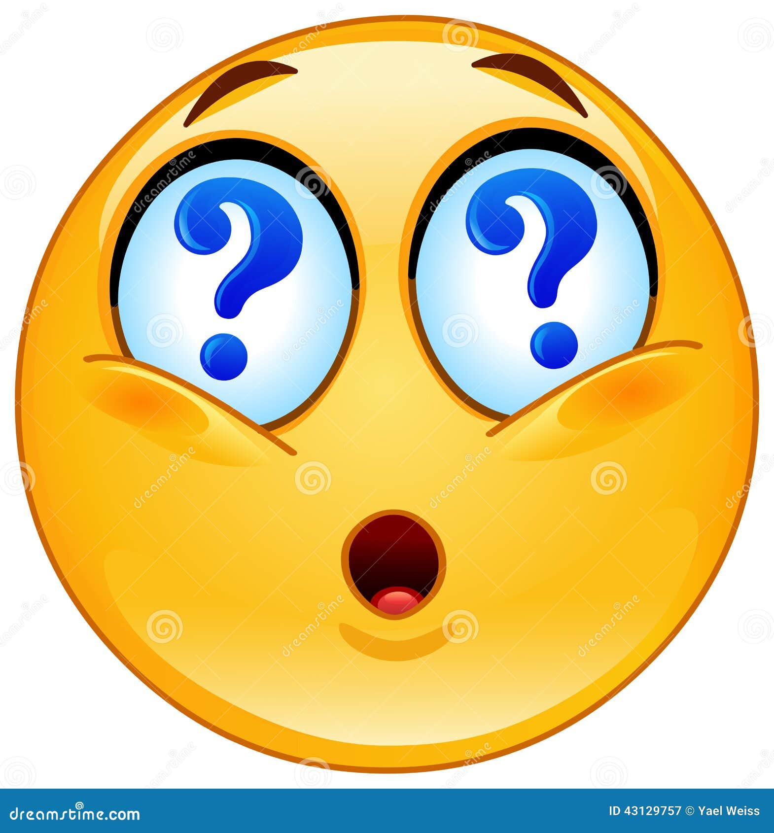 Émoticône de question illustration de vecteur. Illustration du ...