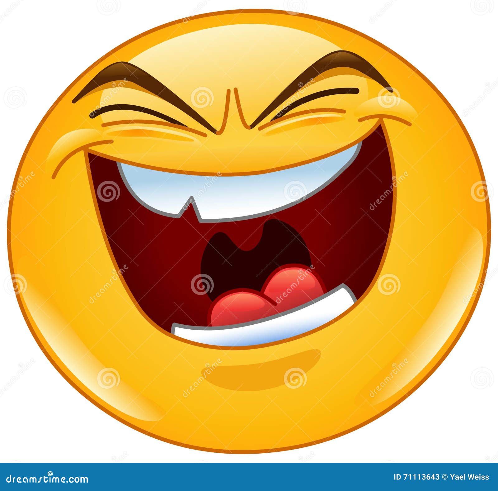 Émoticône mauvaise de rire illustration de vecteur. Illustration du ...