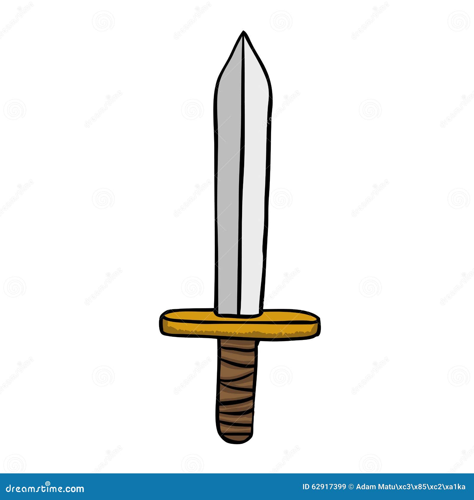 Épée facile illustration de vecteur. Illustration du épée - 62917399