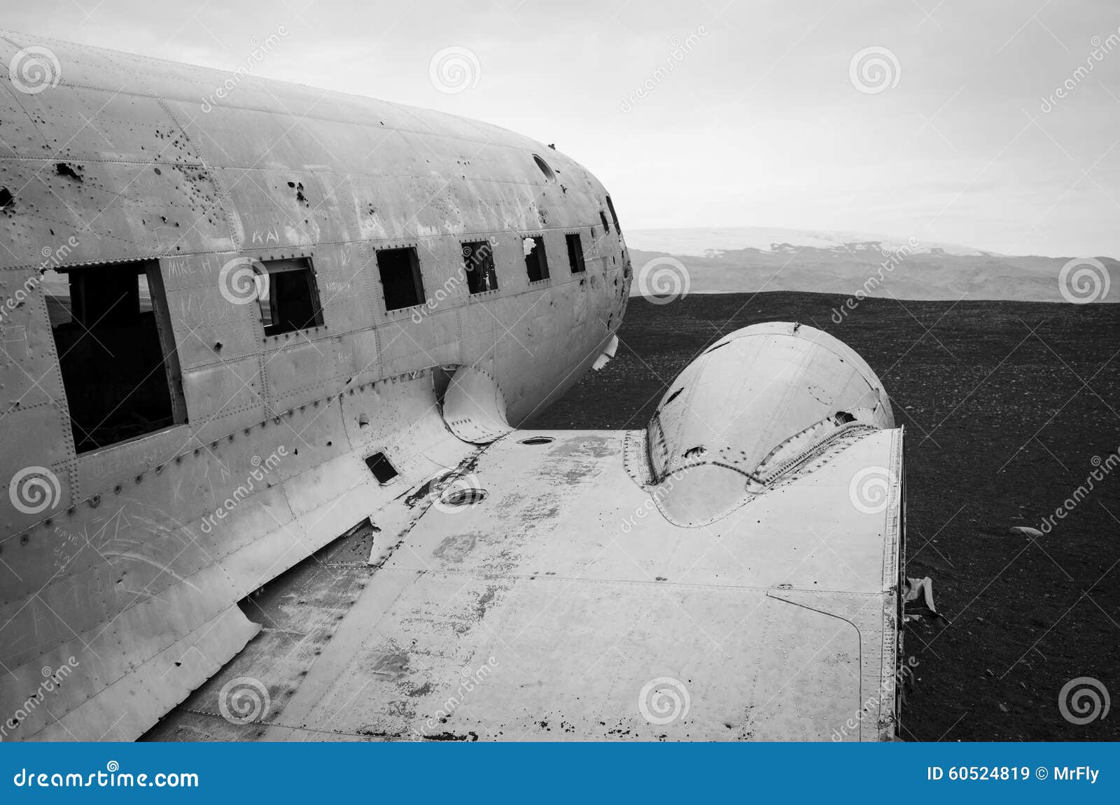 Épave D'avion, Vik, Islande Image stock - Image du urgence, obliger ...