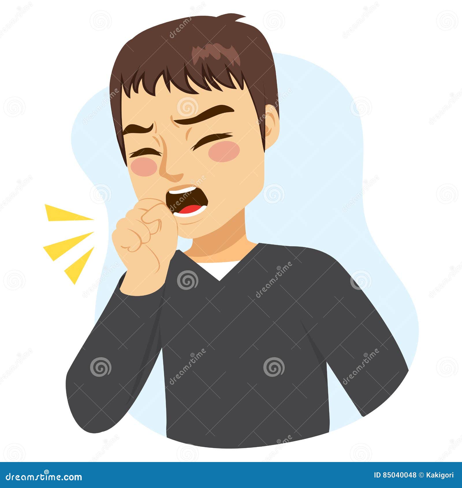 Équipez la toux illustration de vecteur. Illustration du médecine ...