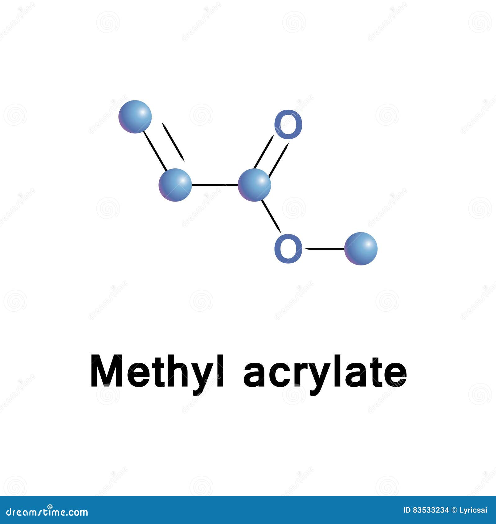 Éster metílico do acrylate ilustração do vetor. Ilustração de ...