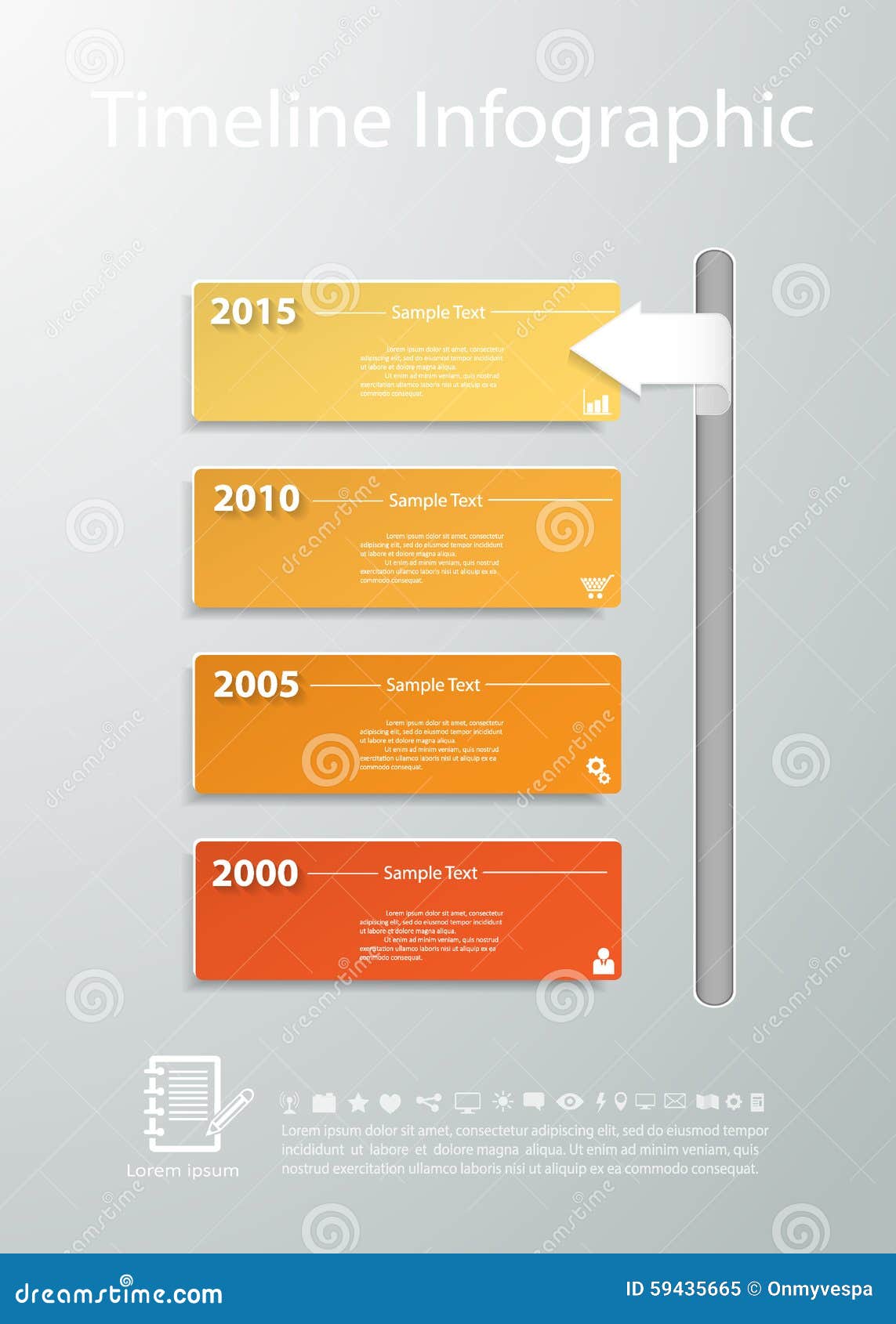 Étapes Infographic Abstraites Du Calibre 4 Illustration de Vecteur ...