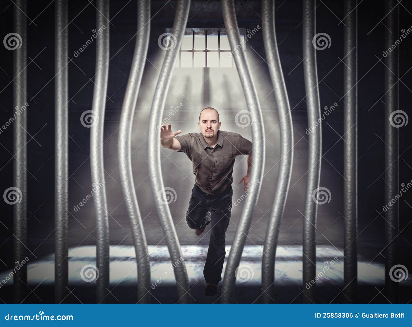 Évasion de prison photo stock. Image du jeune, hublot - 25858306