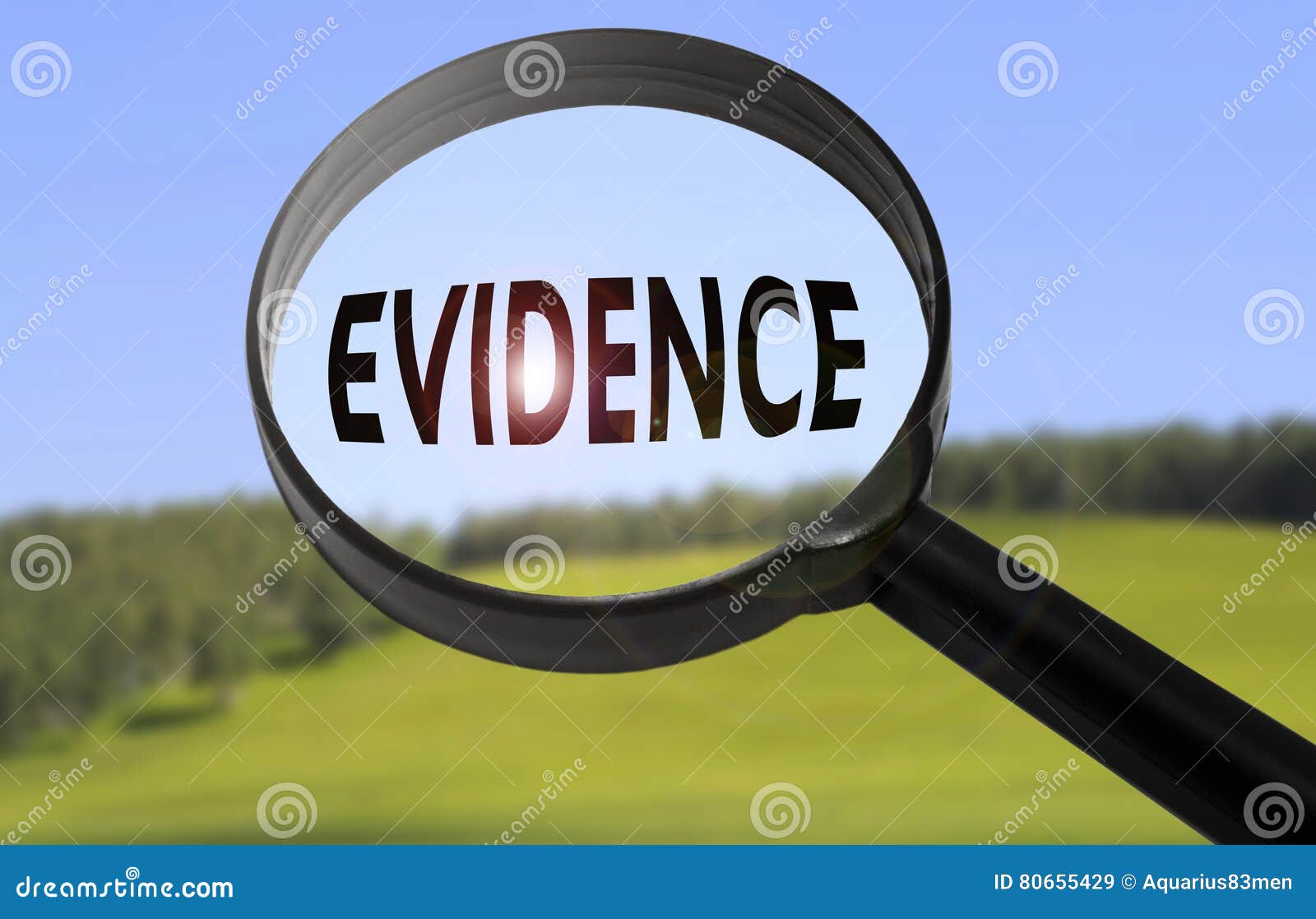 évidence image stock. Image du grossissement, détective - 80655429