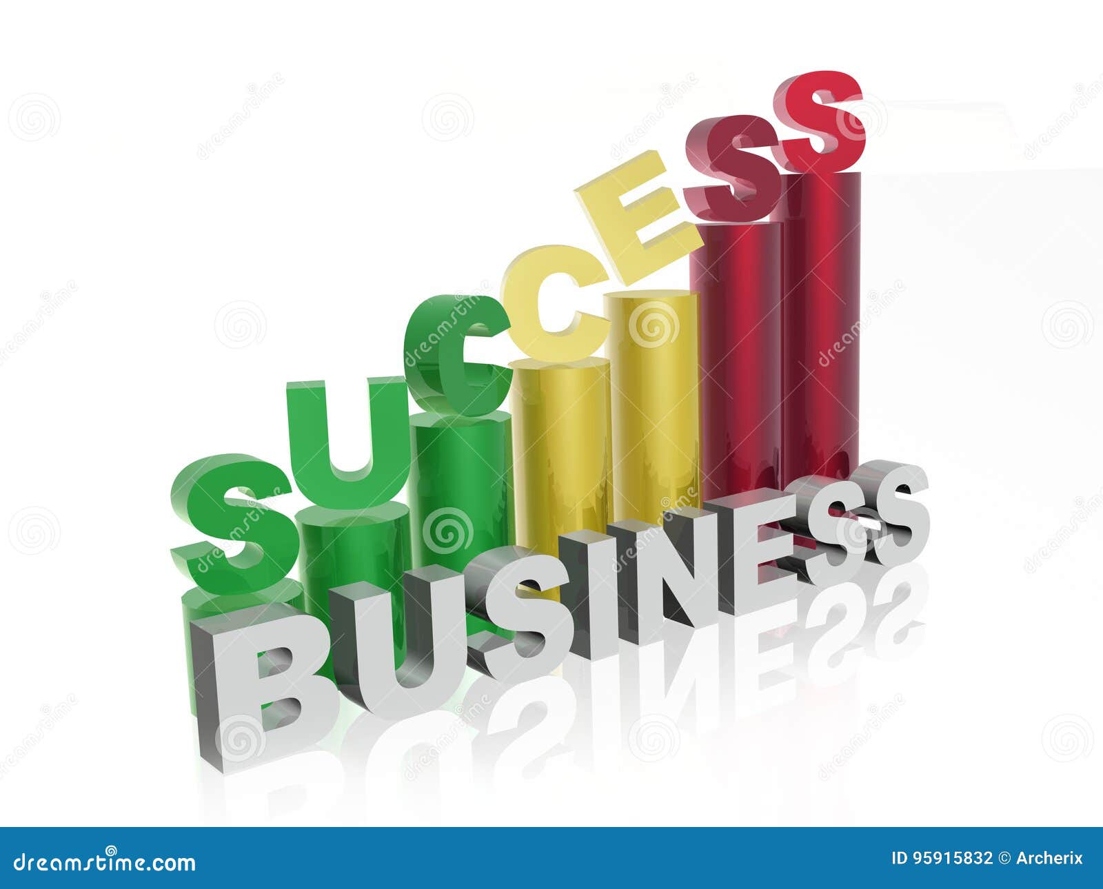 éxito stock de ilustración. Ilustración de barra, negocios - 95915832