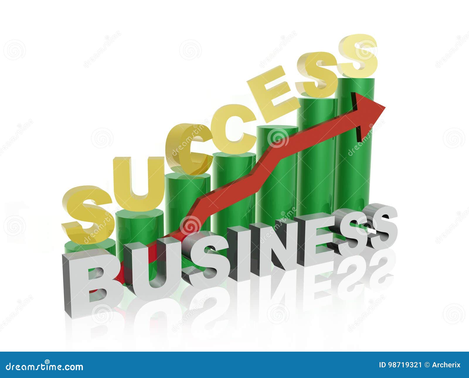 éxito stock de ilustración. Ilustración de barra, fondo - 98719321