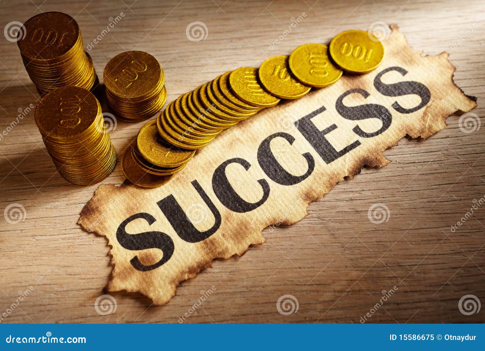 Éxito y dinero imagen de archivo. Imagen de éxito, dorado - 15586675