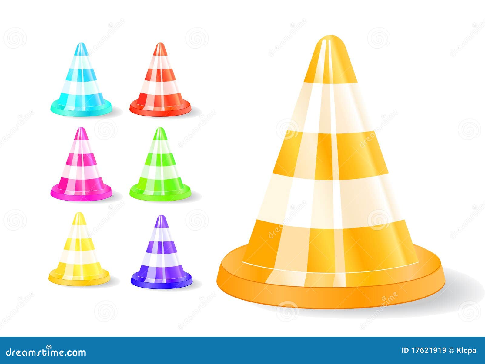 Ícone Colorido Dos Cones Do Tráfego Ilustração do Vetor - Ilustração de ...