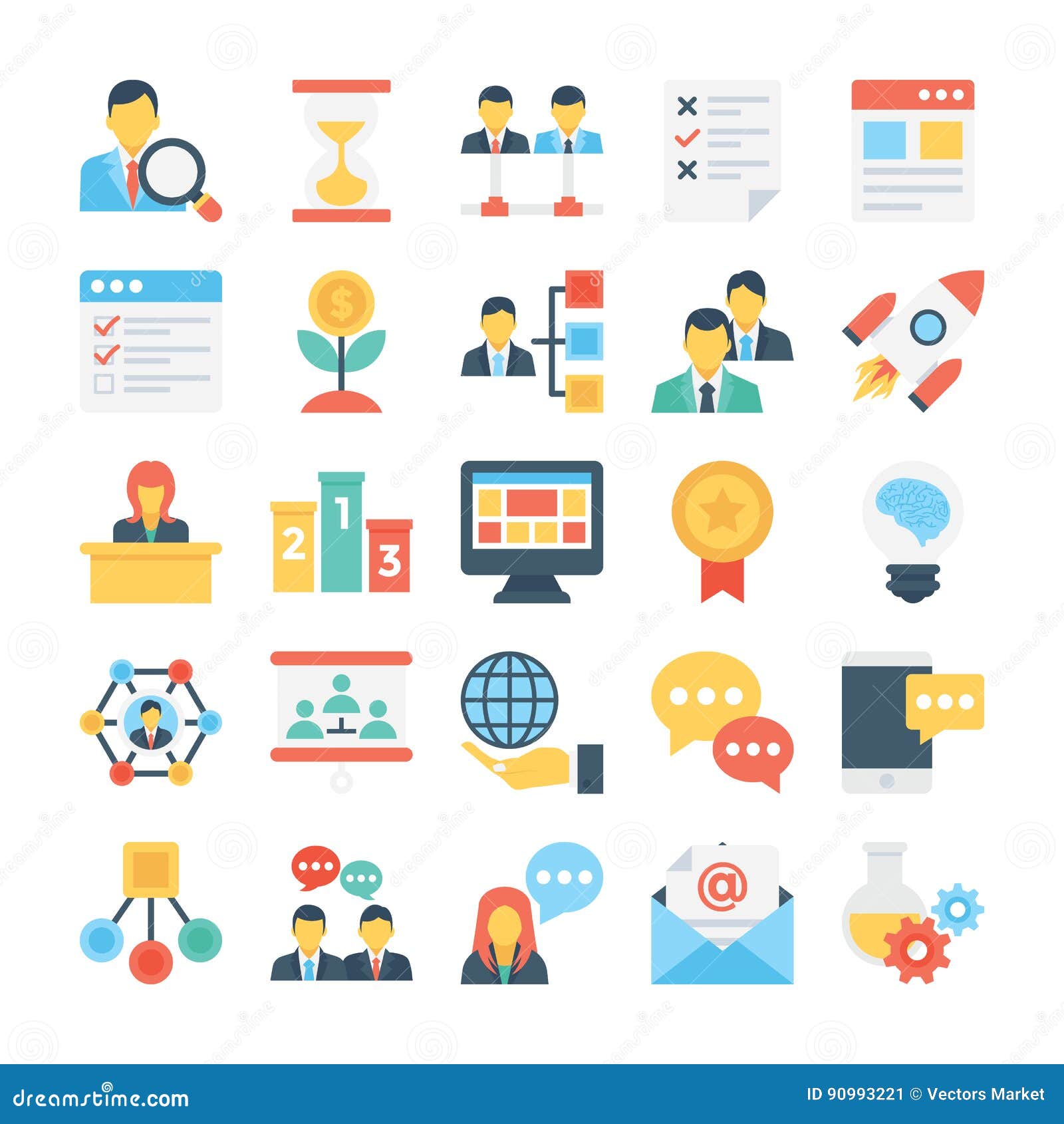 Ícone Colorido Projeto 4 Do Vetor Ilustração Stock - Ilustração de ...