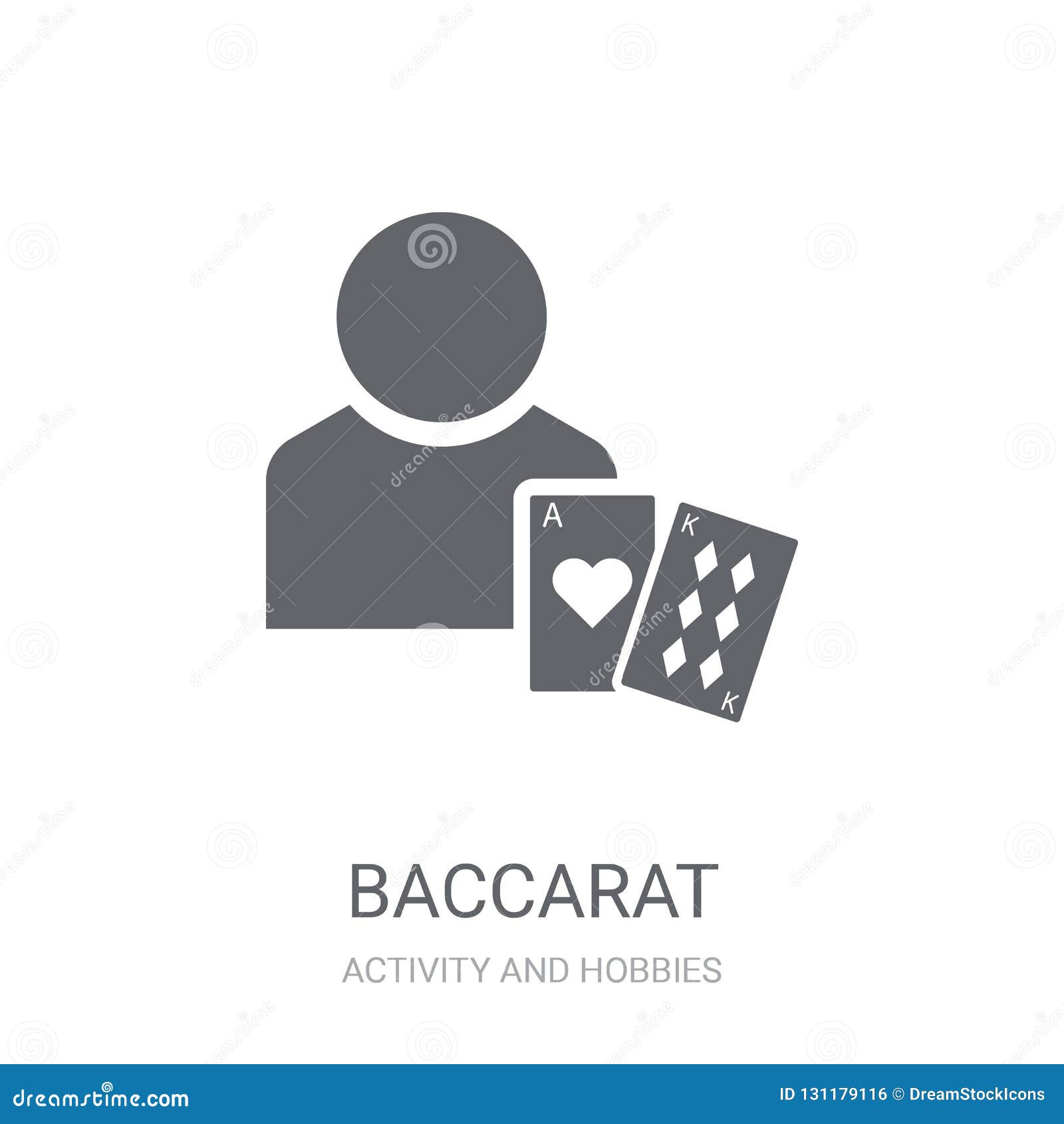 Ícone da bacará ilustração do vetor. Ilustração de toucinho - 131179116