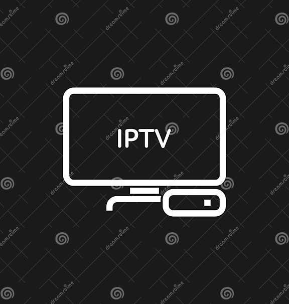 Ícone Da Caixa Da Tevê/IPTV Ilustração do Vetor - Ilustração de ...