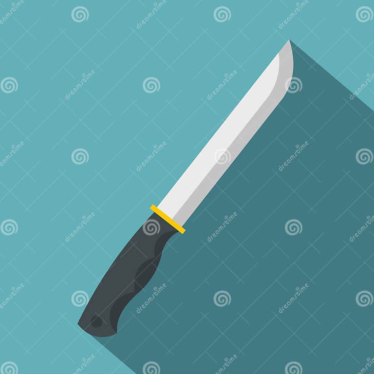 Ícone da faca, estilo liso ilustração do vetor. Ilustração de faca ...