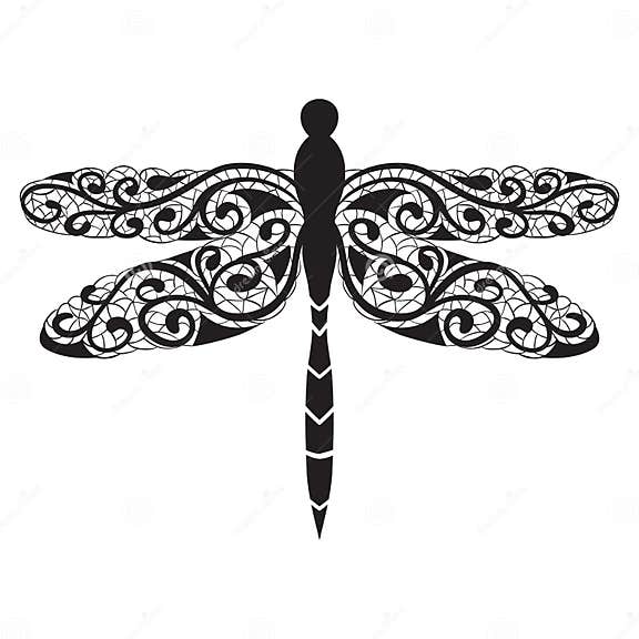 Ícone da libélula do vetor ilustração do vetor. Ilustração de beleza ...