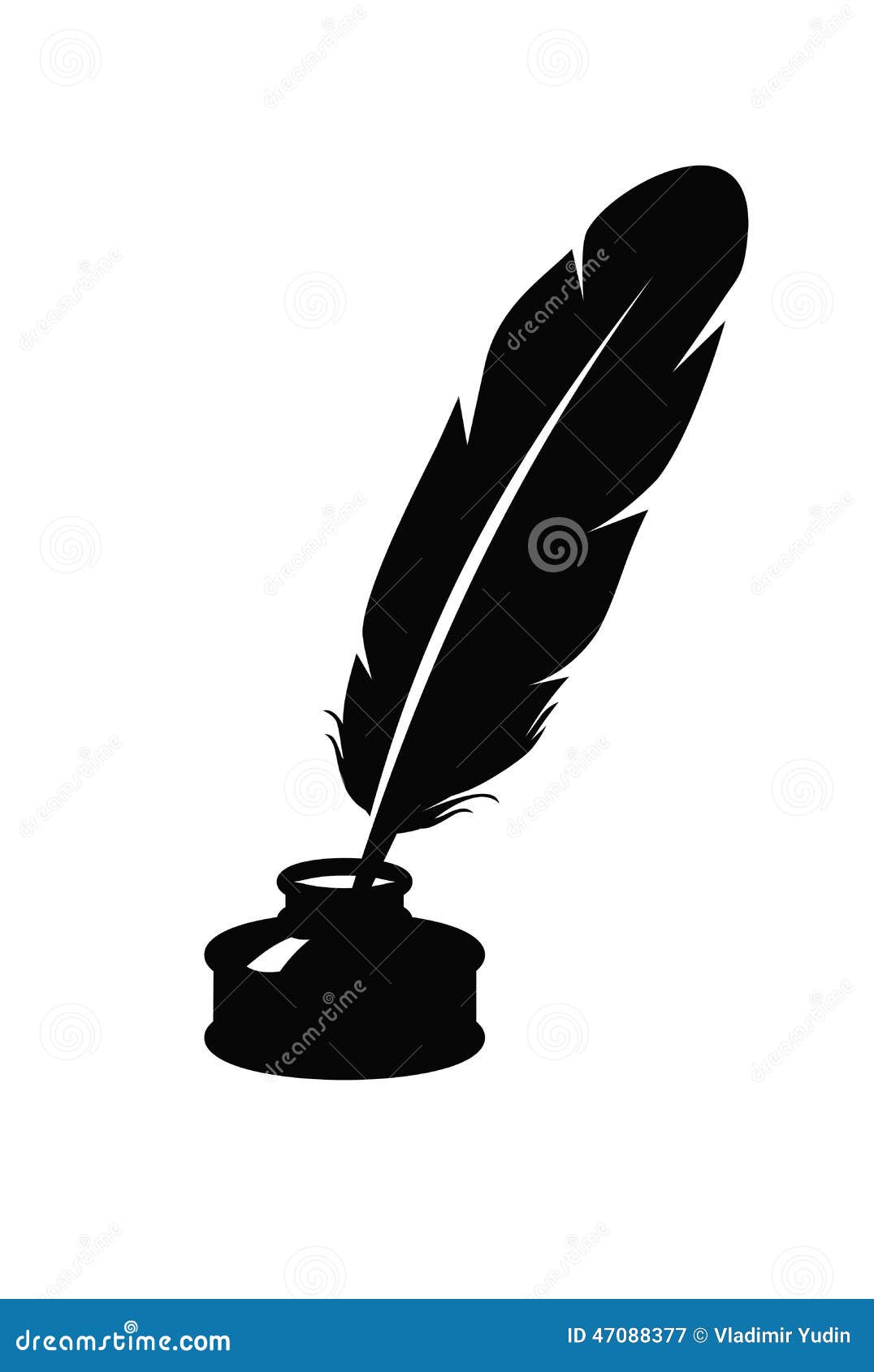 Ícone da pena ilustração do vetor. Ilustração de vetor - 47088377