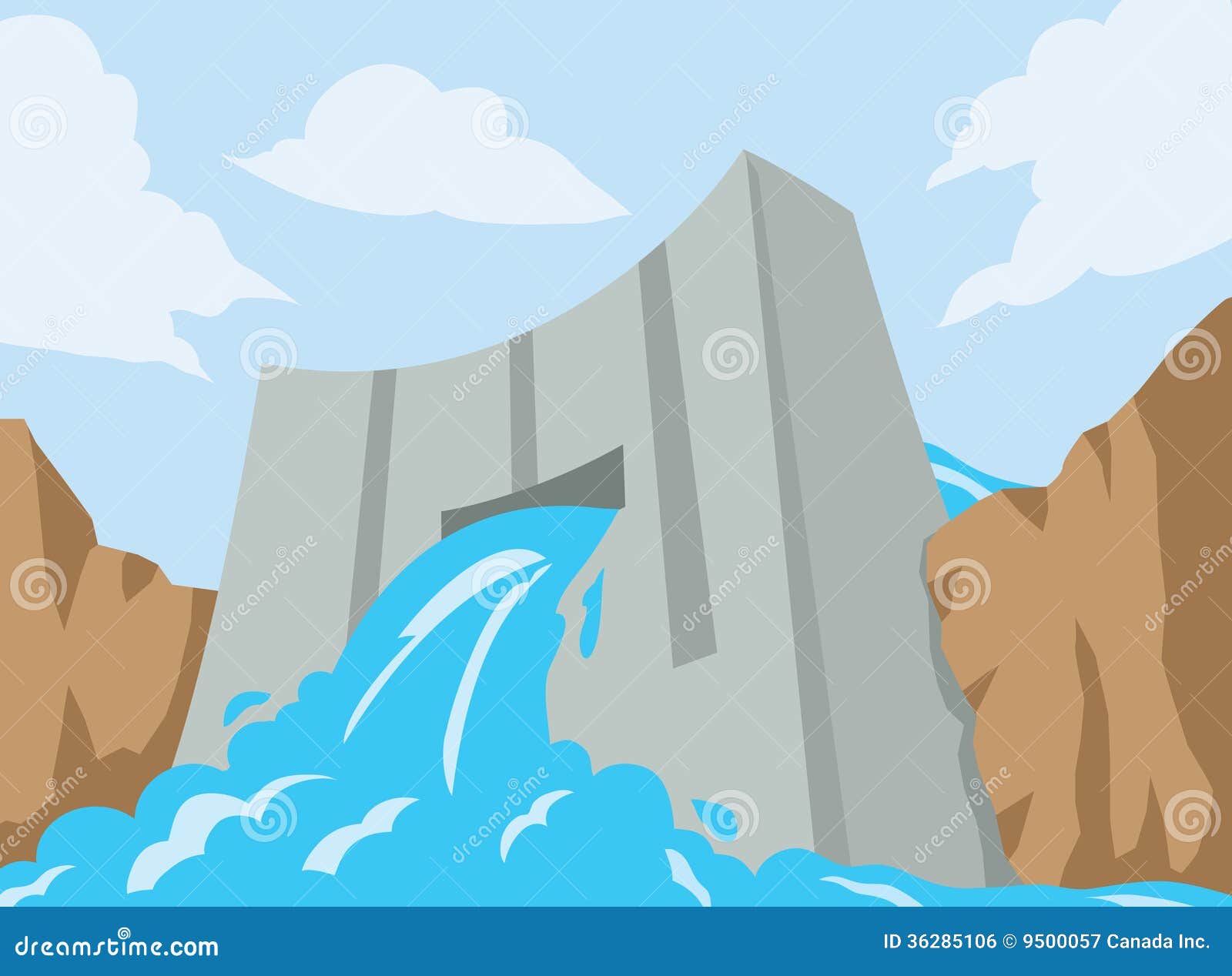 Ícone da represa ilustração do vetor. Ilustração de represa - 36285106