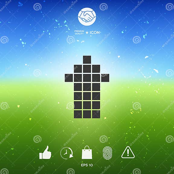 Ícone da seta - acima ilustração do vetor. Ilustração de nearsighted ...