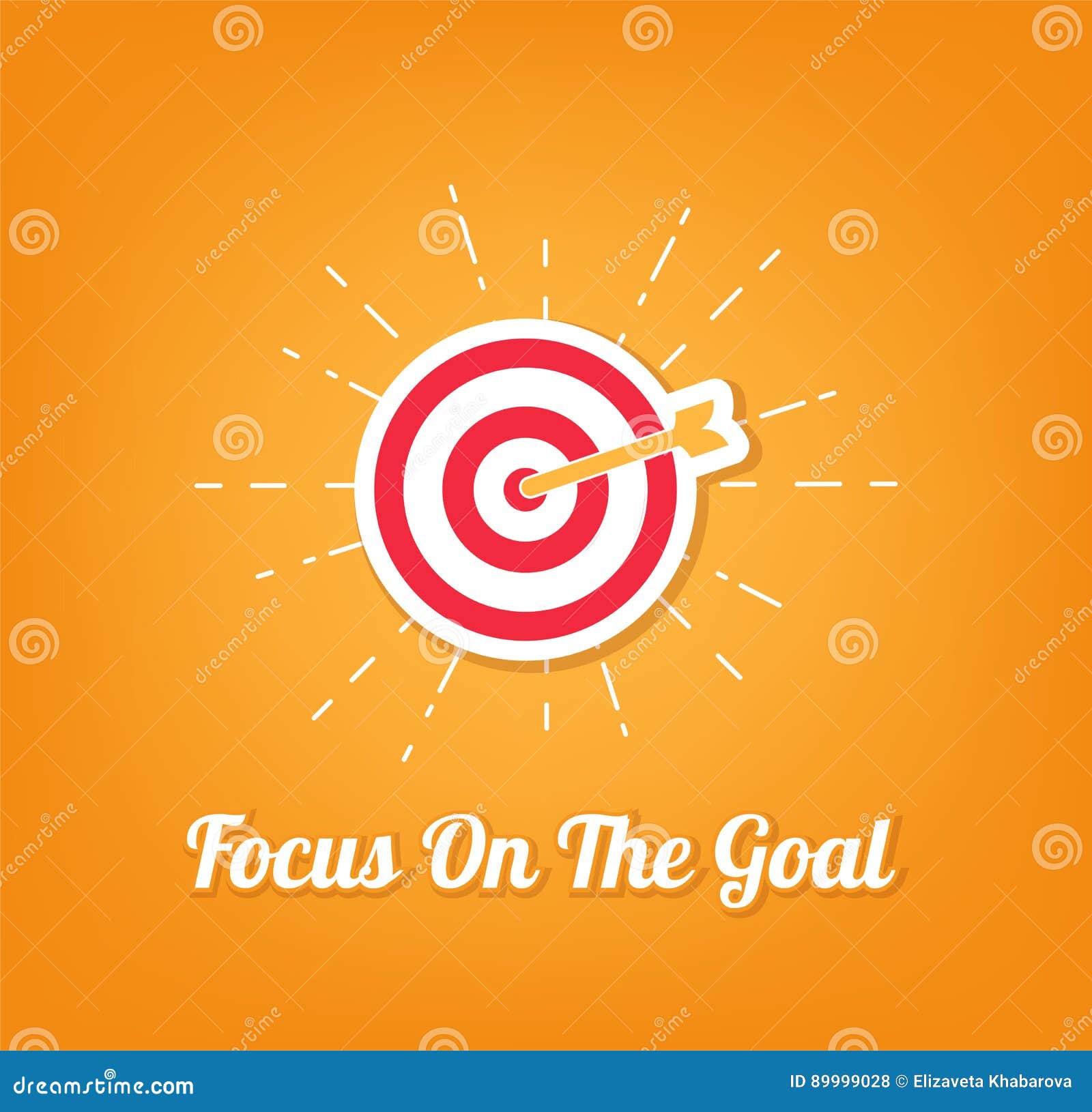 ícone Da Seta Do Alvo Foco No Objetivo Vetor Ilustração do Vetor ...