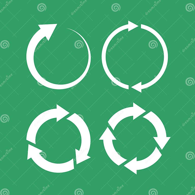 ícone Da Seta Do Laço De 360 Graus Ilustração do Vetor - Ilustração de ...